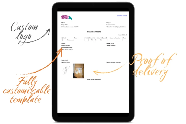 Deliver Your Way: Custom Branding with Track-POD | Track-POD